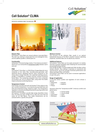 Cell Solution® CLIMA | Marketing